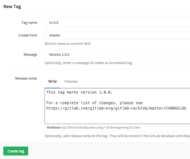 release notes gitlab